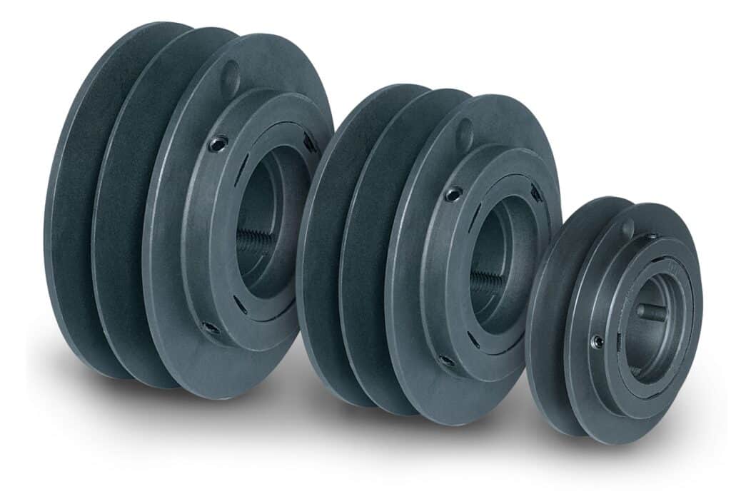 Vee - Wedge Belt Cast Iron Hand Adjustable Pulleys Pilot Bore - Taper ...